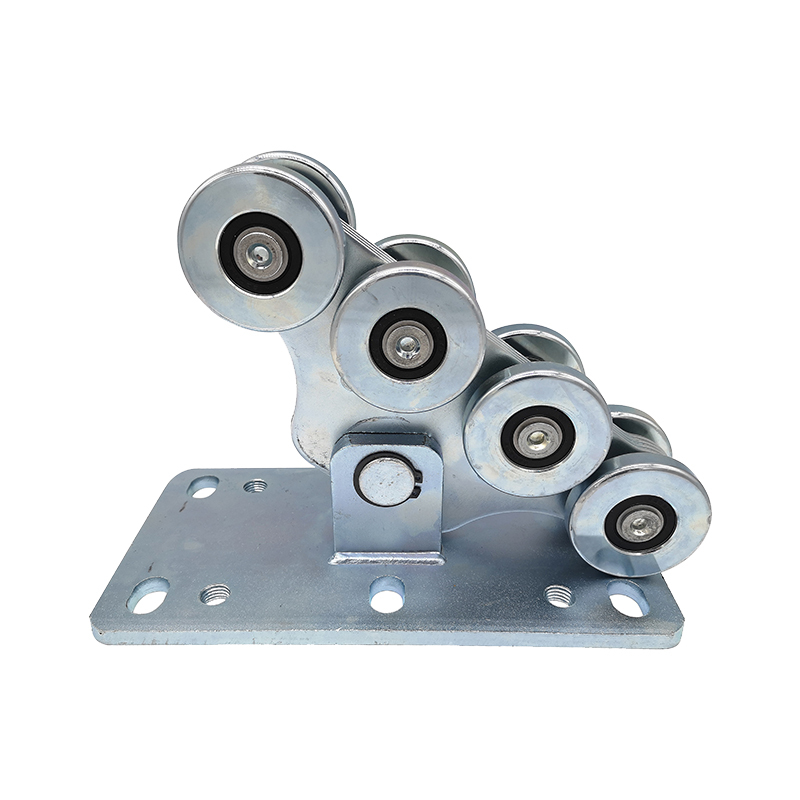 Wózek jezdny do szyny 6V.089 bramy przesuwnej, wahliwy, 8-rolkowy ...