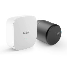 Inteligentny zamek Tedee Lock PRO – grafitowy, zestaw z routerem Tedee ...