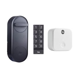 Inteligentny zamek Yale Linus Smart Lock – czarny, zestaw z centralą ...